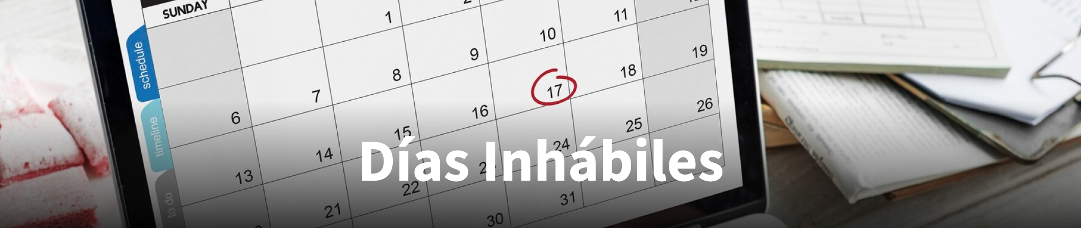 Dias inhábiles transparencia